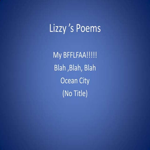Poems | PPT