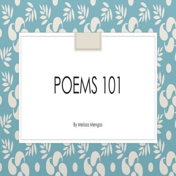 Poems 101 | PPTX