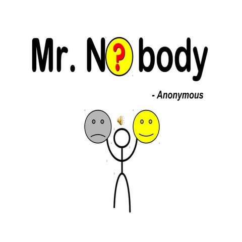 Poem sec1mrnobody | PPT