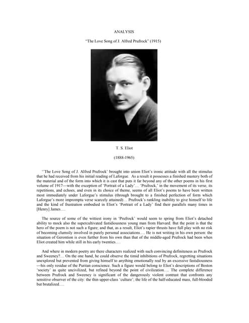Ts eliot presentation | PPT