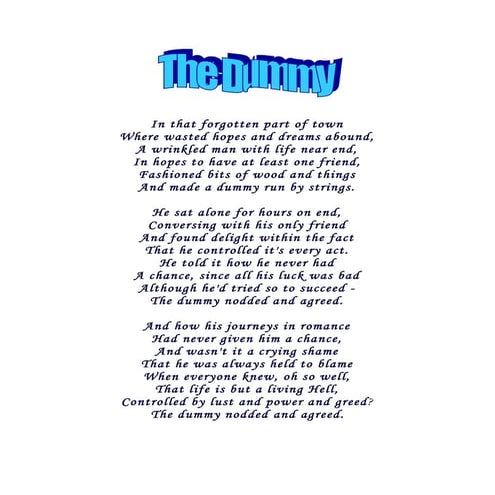 Poems The Dummy | DOC