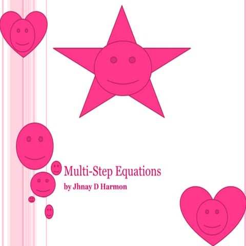 Power point.. multi step equation. | PDF