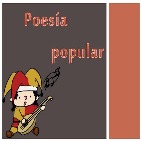 Poesia popular | PPTX