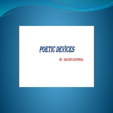 Poetic devices | PPTX