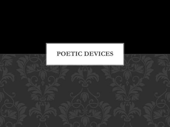 English 9 - Literary Devices | PPT