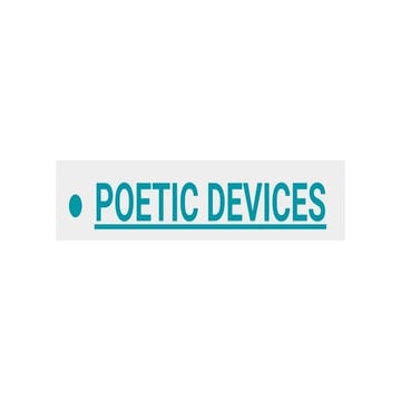 Sound Devices in Literature (Figures of Sounds) | PPTX