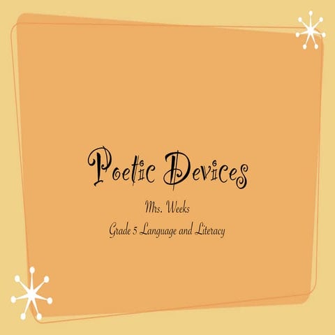 Poetic devices | PPT