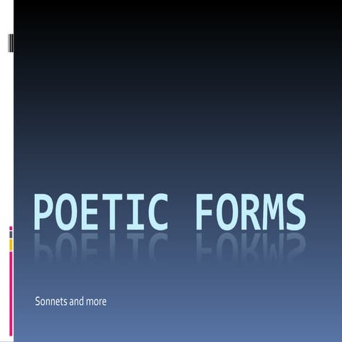 Poetic Forms | PPT