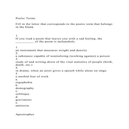 Poetic TermsFill in the letter that corresponds to the poetic .docx