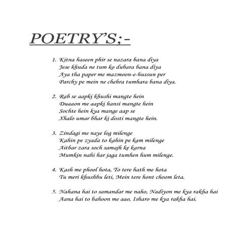 Poetry | PDF