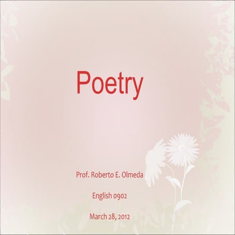 Poetry | PPT