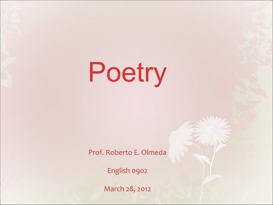Poetic devices ppt | PPT | Poetry | Books and Literature