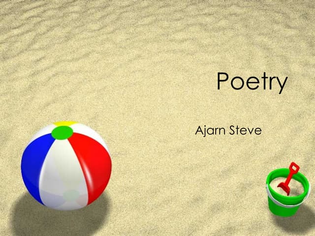 Poetry for Children | PPTX