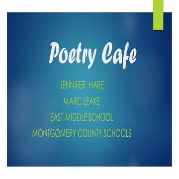 Poetry Café | PPT