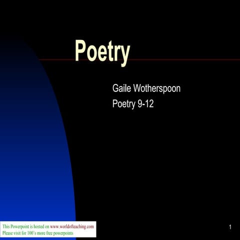 Poetry | PPT