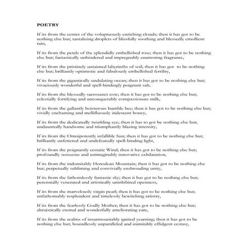 Poetry | PDF