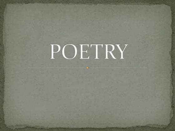 Prose and poetry | PPT