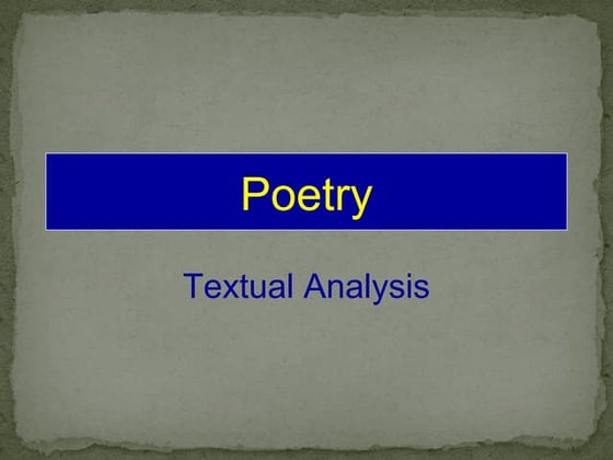 Poetry Unit Plan | PPTX
