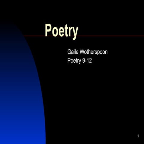 Poetry3 | PPT