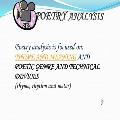 Basic Elements of Poetry | PPTX