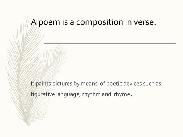 Poetic devices | PPT