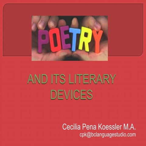 Poetry and literary devices | PPTX