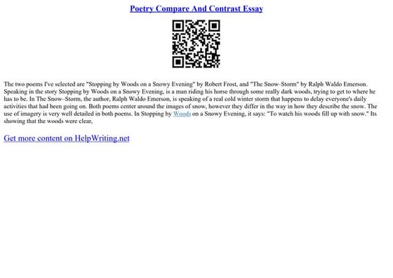 Poems And Song Comparison | PDF | Poetry | Books and Literature