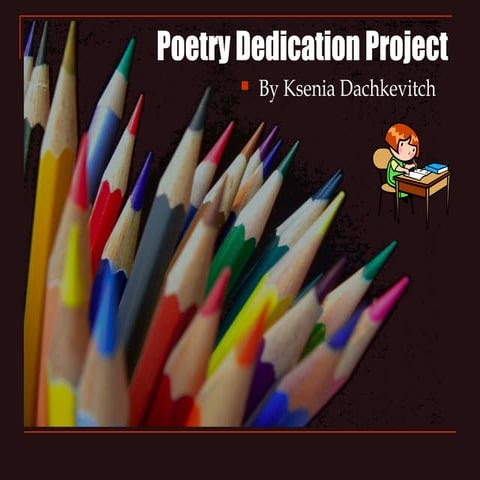 Poetry dedication project | PPT