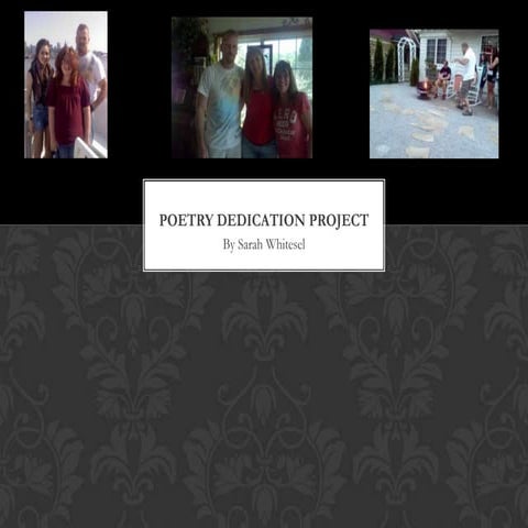 Poetry dedication project | PPTX