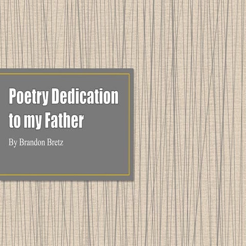 Poetry dedication project guidelines | PPTX