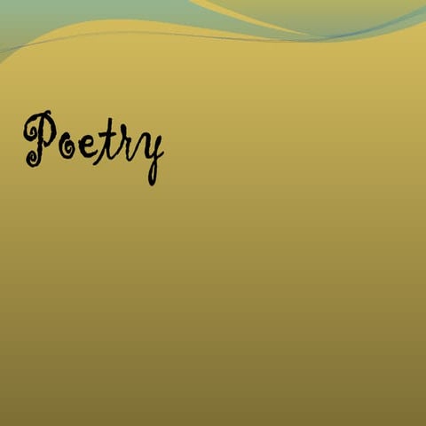 Poetry | PPT