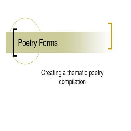 Poetry Forms | PDF