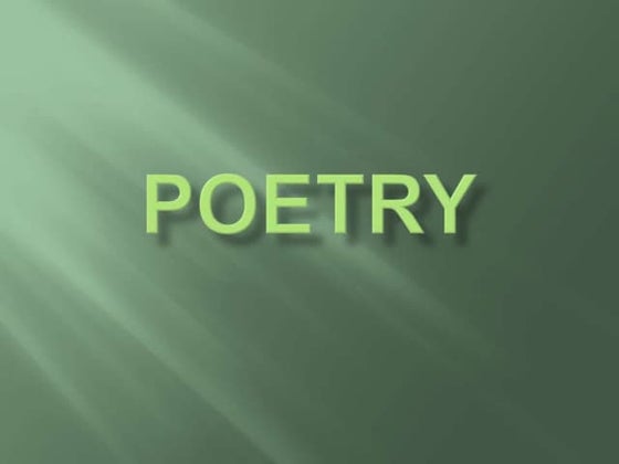 Dramatic poetry | PPT