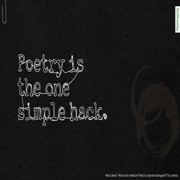 Poetry is the One Simple Hack | PPTX
