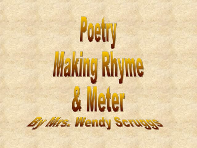 Typesof poetry.ppt