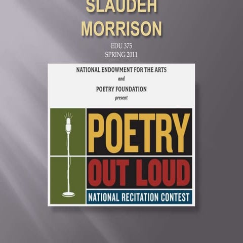 Poetry out loud | PPTX