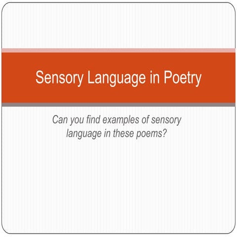 Poetry Powerpoint | PPTX