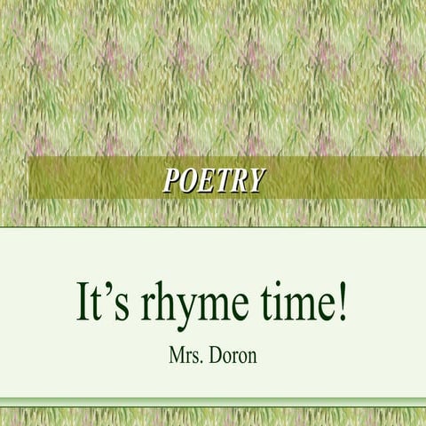 Poetry powerpoint | PPT