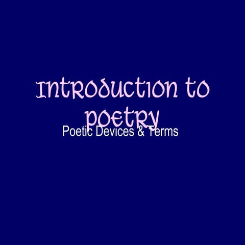 Intropoetry 2 | PPT