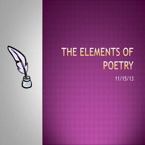 Poetry power point 2013 | PPTX | Poetry | Books and Literature