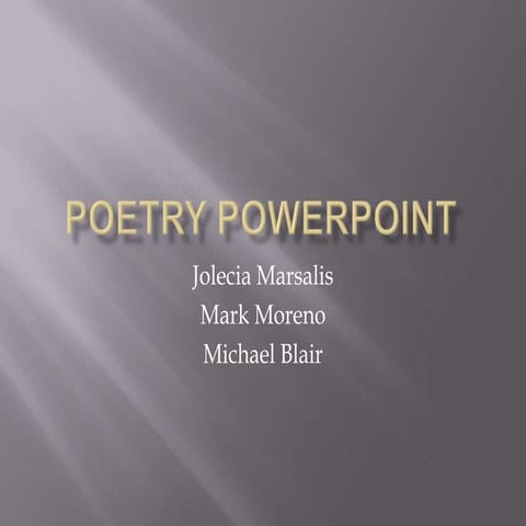 Poetry powerpoint additions[1] | PPTX