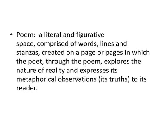 Grade 7 Types of Poetry, ELements of Poetry and Purpose of the Author ...