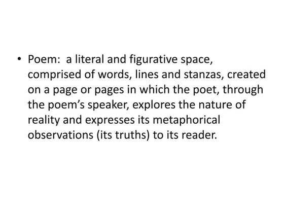 Grade 7 Types of Poetry, ELements of Poetry and Purpose of the Author ...