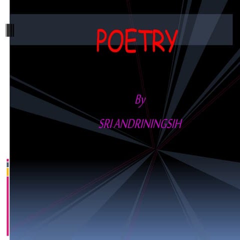POETRY PRESENTATION ppt | PPT