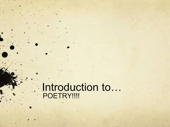 Grade 9 Poetry and its Basic Elements | PPT