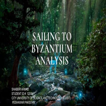 Analysis of Sailing to Byzantium.pptx