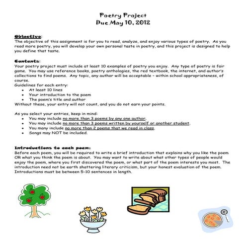 Poetry project | PDF