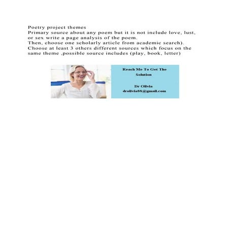 Poetry project themesPrimary source about any poem but it is not i.docx