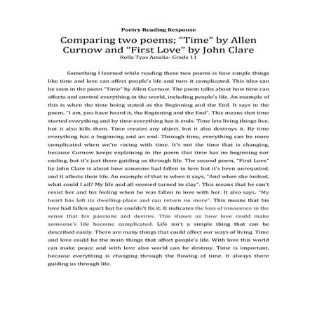 Poetry reading resopnse | DOCX