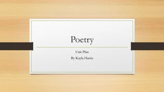 Power point unit plan - Adrienne Rich | PPTX